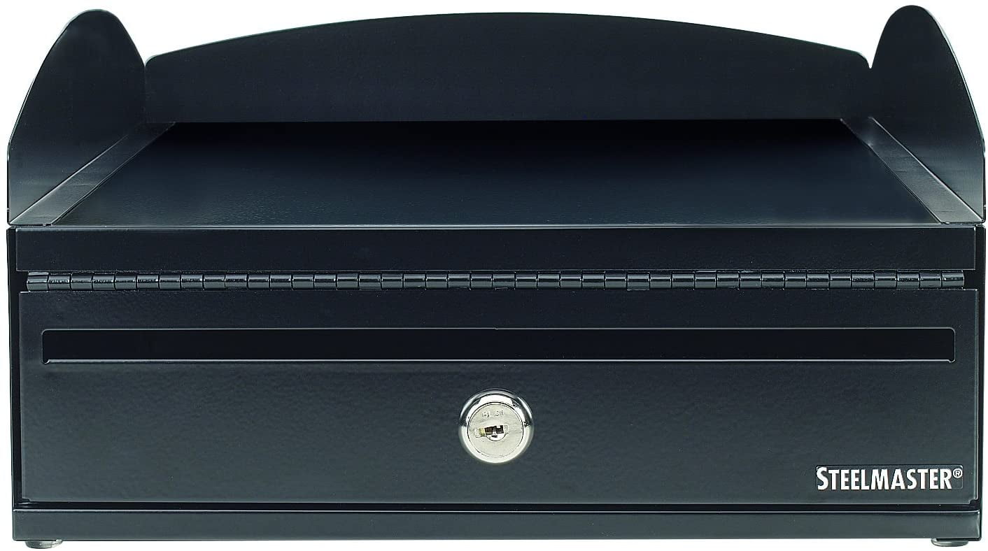 Steelmaster LockIt Desktop Inbox, 11"W x 14-1/8"D x 5-3/4"H Inches, 2 ...