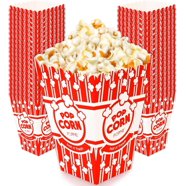 "Novelty Place 3 Pack Retro Style Plastic Popcorn Containers, Reusable ...