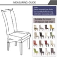 ATJIA Jacquard Chair Cover Stretch XL Size Long Back Dining Chair ...