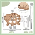 4Pcs Wood Embroidery Thread Plate Embroidery Floss Organizer Sewing ...