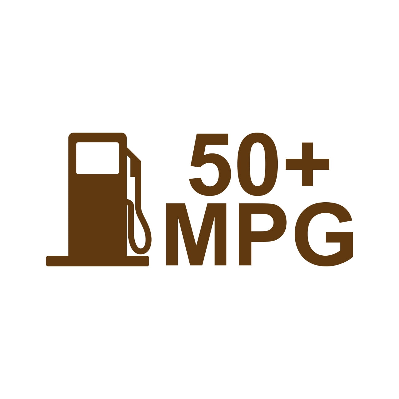 50 MPG Sticker Decal Die Cut - Self Adhesive Vinyl - Weatherproof ...