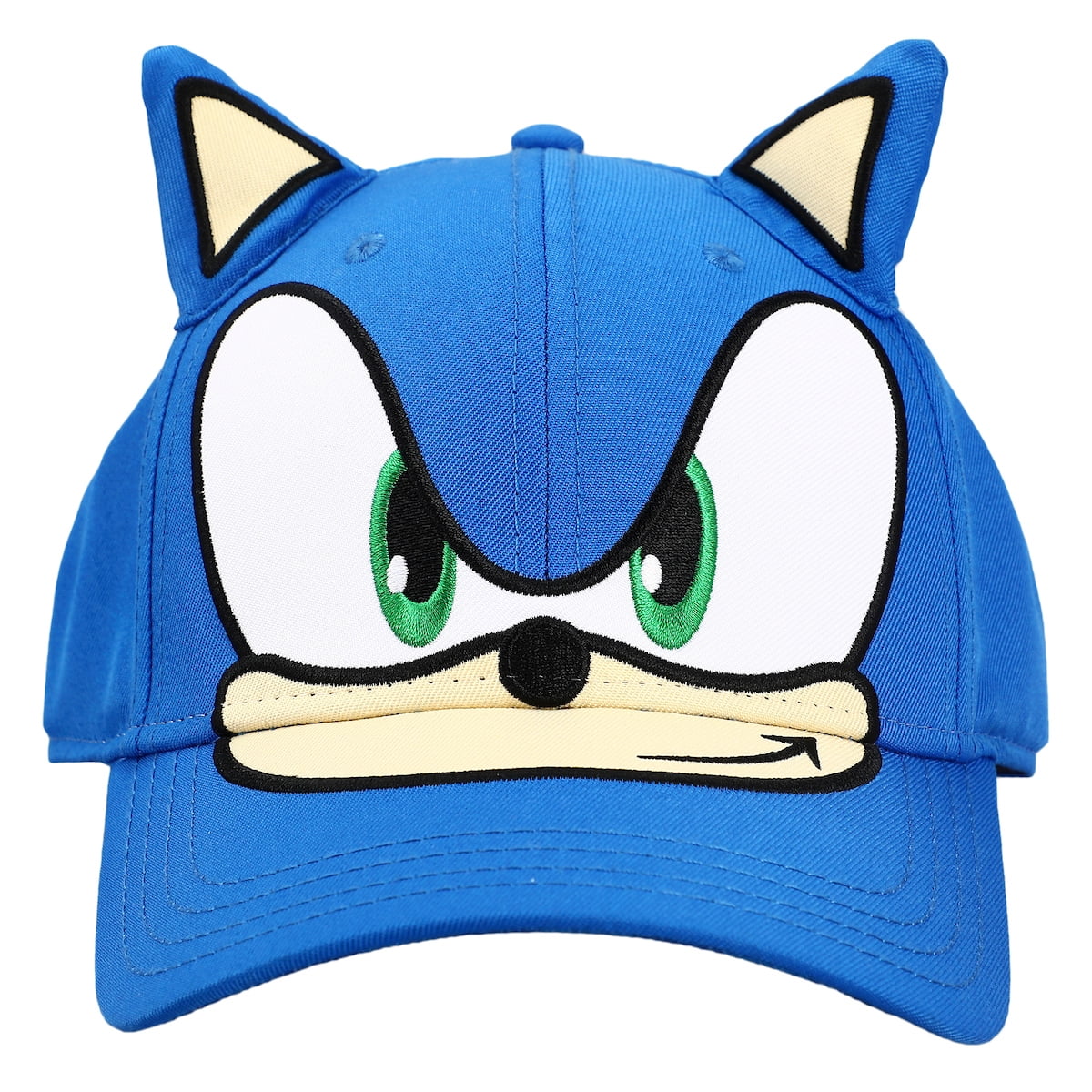 Sonic The Hedgehog Big Face with Plush Ears Snapback Hat - Walmart.com