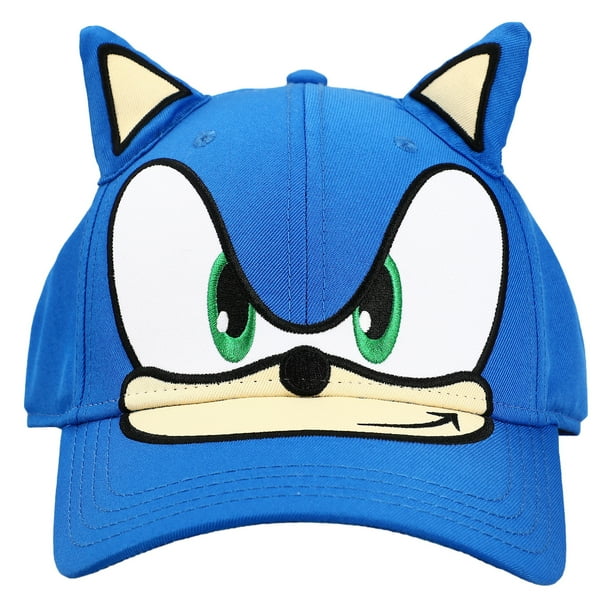 Sonic The Hedgehog Big Face with Plush Ears Snapback Hat - Walmart.com