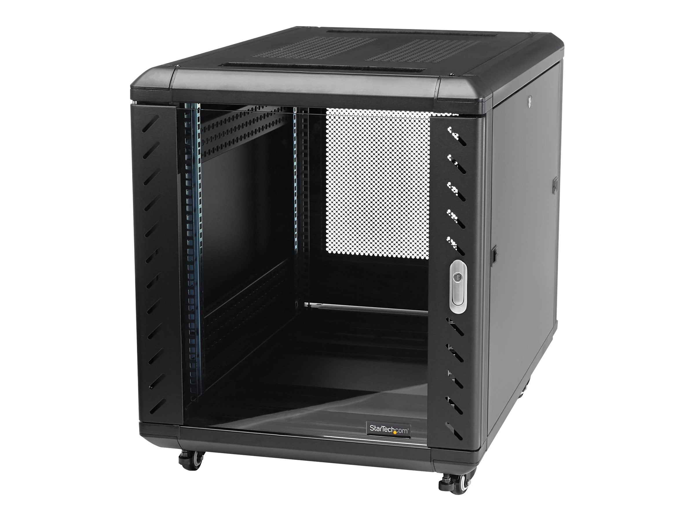 StarTech 12U AV Rack Cabinet Network Rack With Glass Door 19 StarTech 12U AV Rack Cabinet Network Rack With Glass Door 19