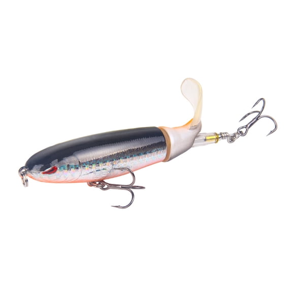 Floating Whopper Popper Fishing Lure Soft Rotating Tail Artificial ...