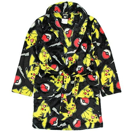 Pokémon - Pokemon Pikachu Go Poke Go Boys' Fleece Robe (4) - Walmart.com