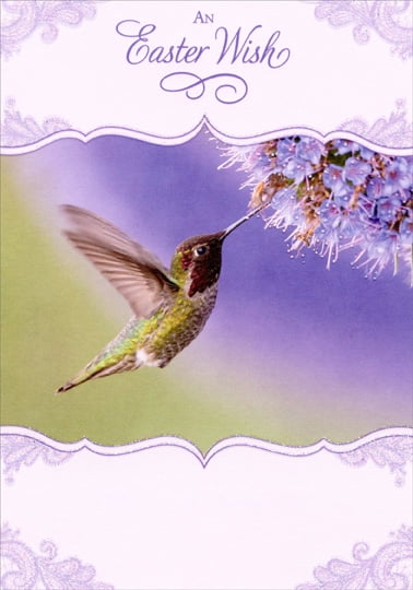 Designer Greetings Hummingbird Easter Card - Walmart.com