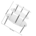 WEUVEB Transparent Acrylic Cake Display Stand with Multiple Tiers for ...
