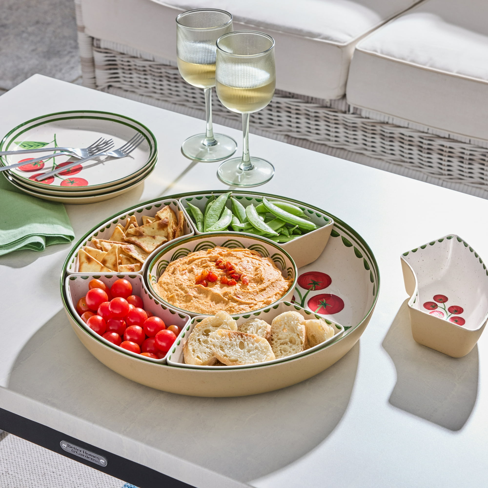 Click here for Better Homes & Gardens Bamboo Melamine Chip And Di... prices