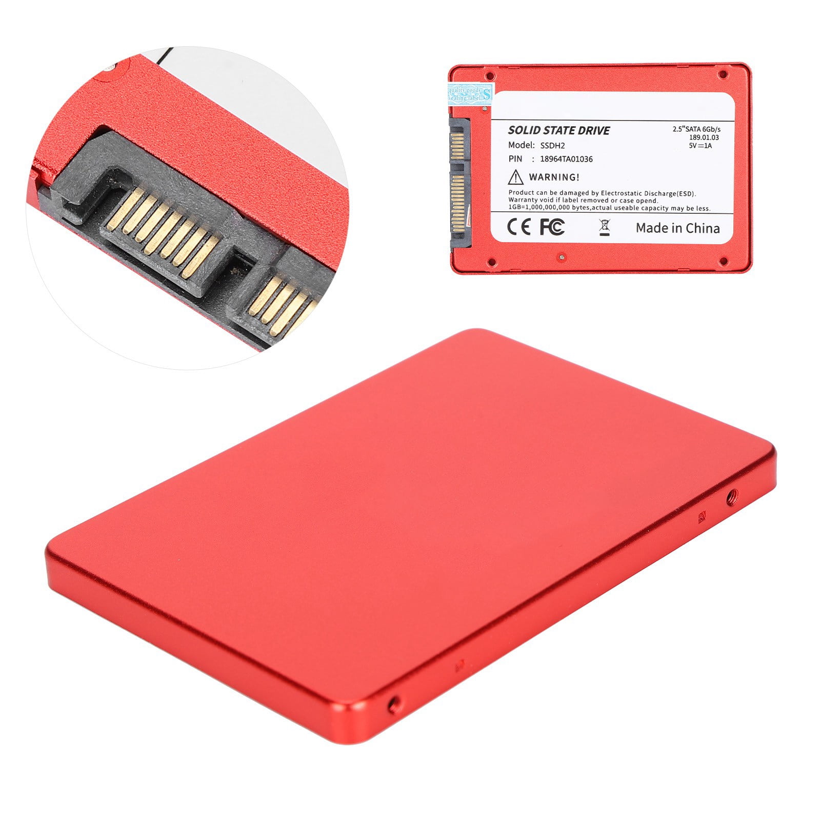 Ssd hsthe mar 2.5 pulgadas ssd rojo rojo alta velocidad metal disco ...