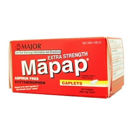 UPC 309041983519 - MAJOR MAPAP ES 500MG CPL BOXED ACETAMINOPHEN-500 MG ...