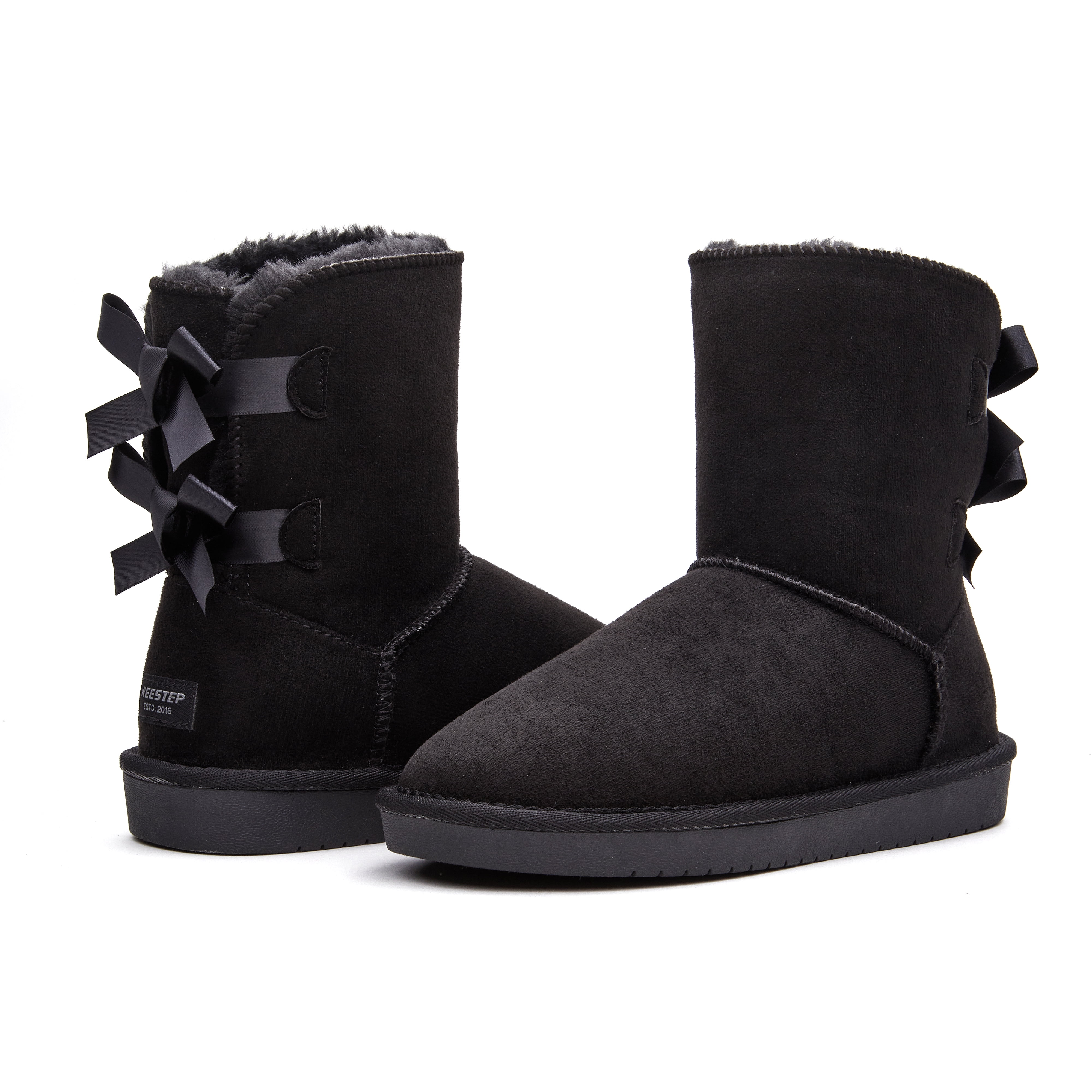 Weestep Womens Twin Bow Tall Classic Waterproof Winter Rain Snow Boots ...
