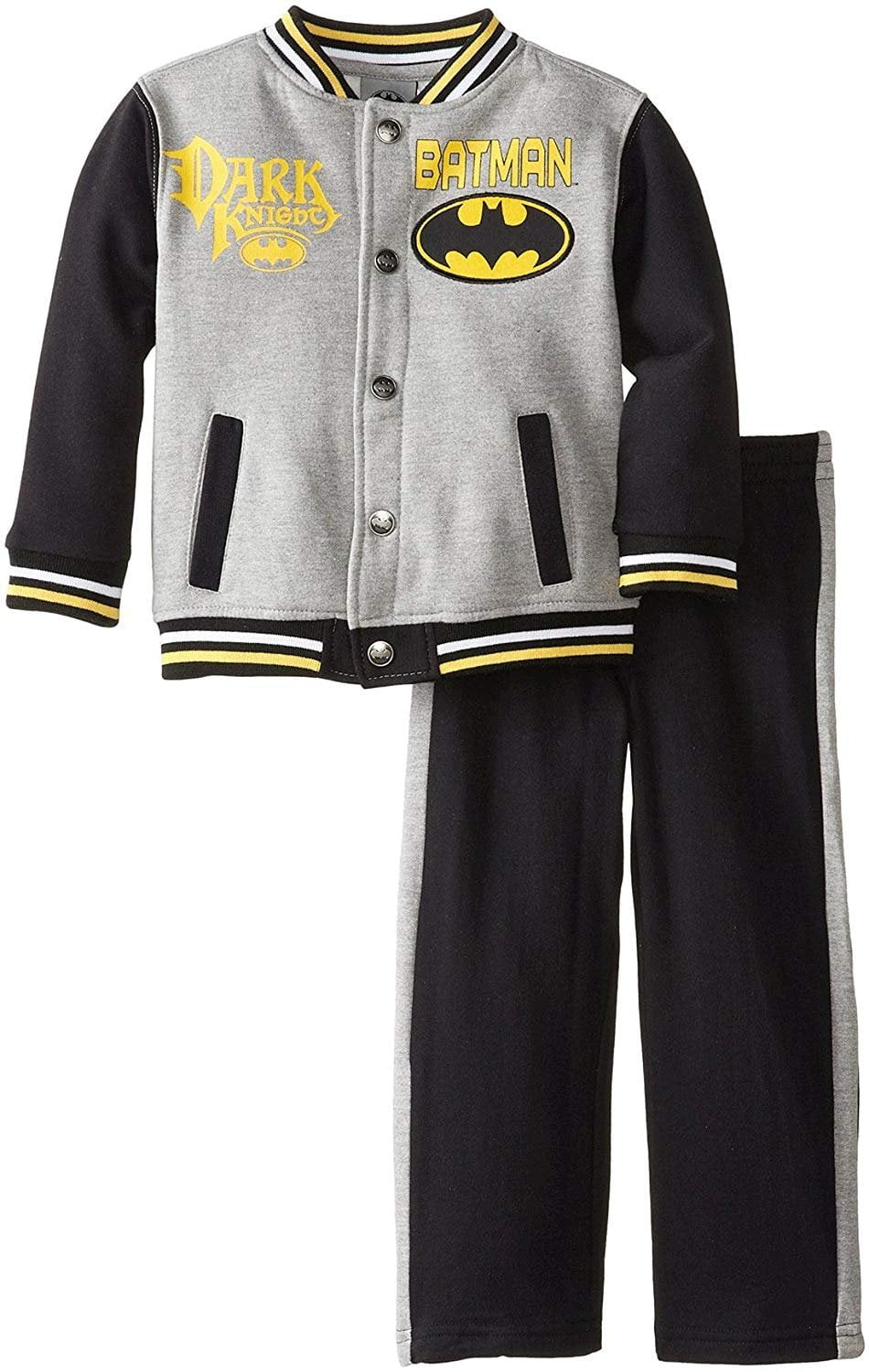 CAN DC Comics Baby Baby Boys' Batman 2 Piece Fleece Jacket Set, Gray ...