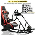 Marada G923 Racing Simulator Cockpit with Red Seat Fit for Thrustmaster ...