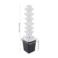 Ritabiity 7-Layers 35-Pod Gardening Plants Hydroponic Tower Indoor ...