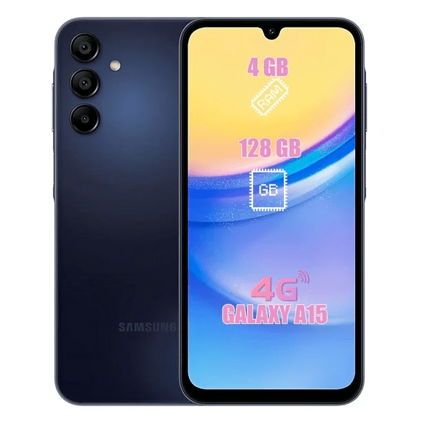 Smartphone Samsung Galaxy A15 128 Gb Desbloqueado Azul Oscuro | Bodega ...