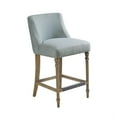 MARTHA STEWART Delaney Delaney Counter Stool with Blue Finish MT104 ...