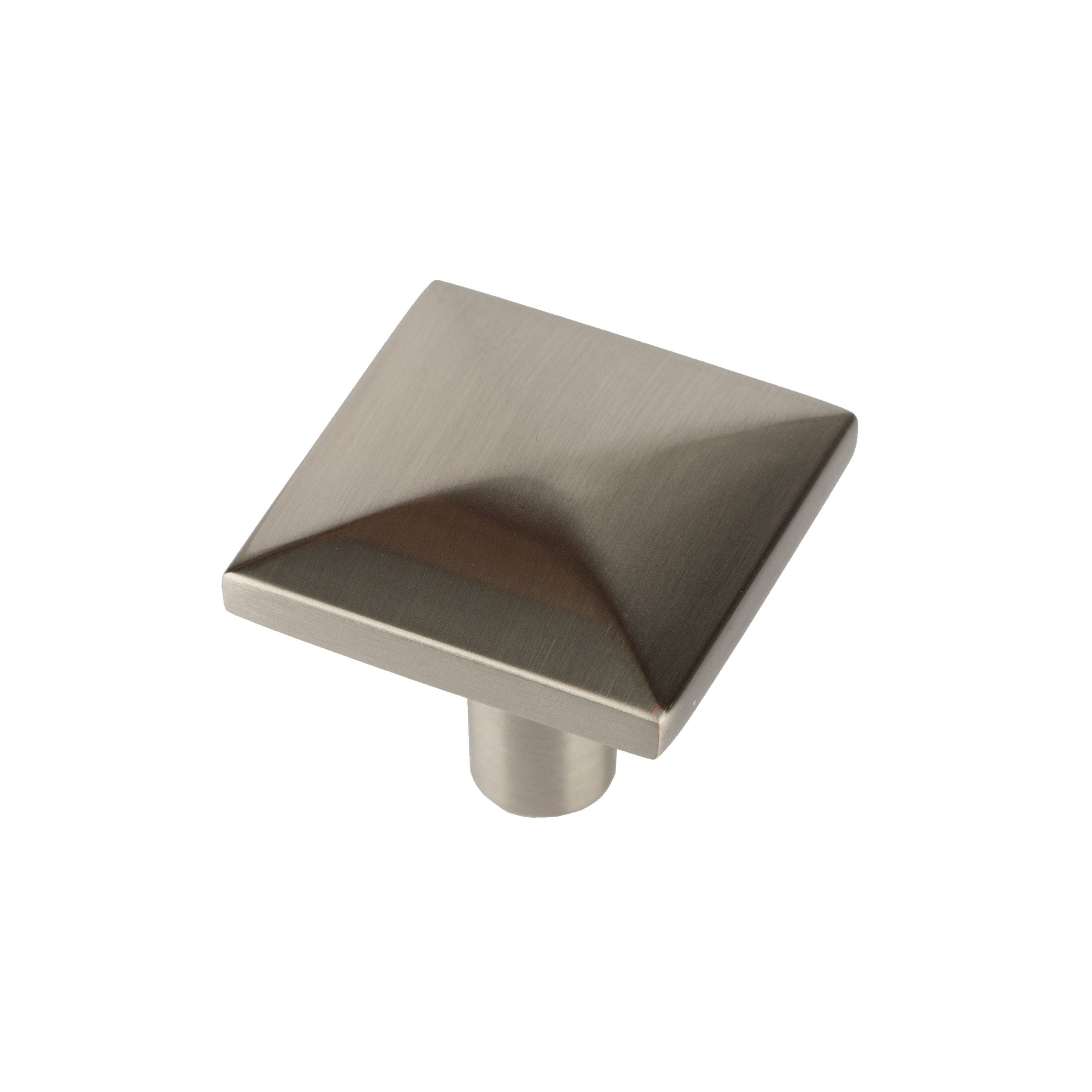 Mainstays 1-3/16" (30mm) Square Cabinet Knob, Satin Nickel, 10 Pack ...