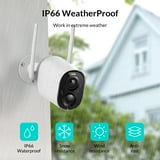 Netvue Solar Outdoor Security Camera, 1080P HD, Battery Powered, Night ...