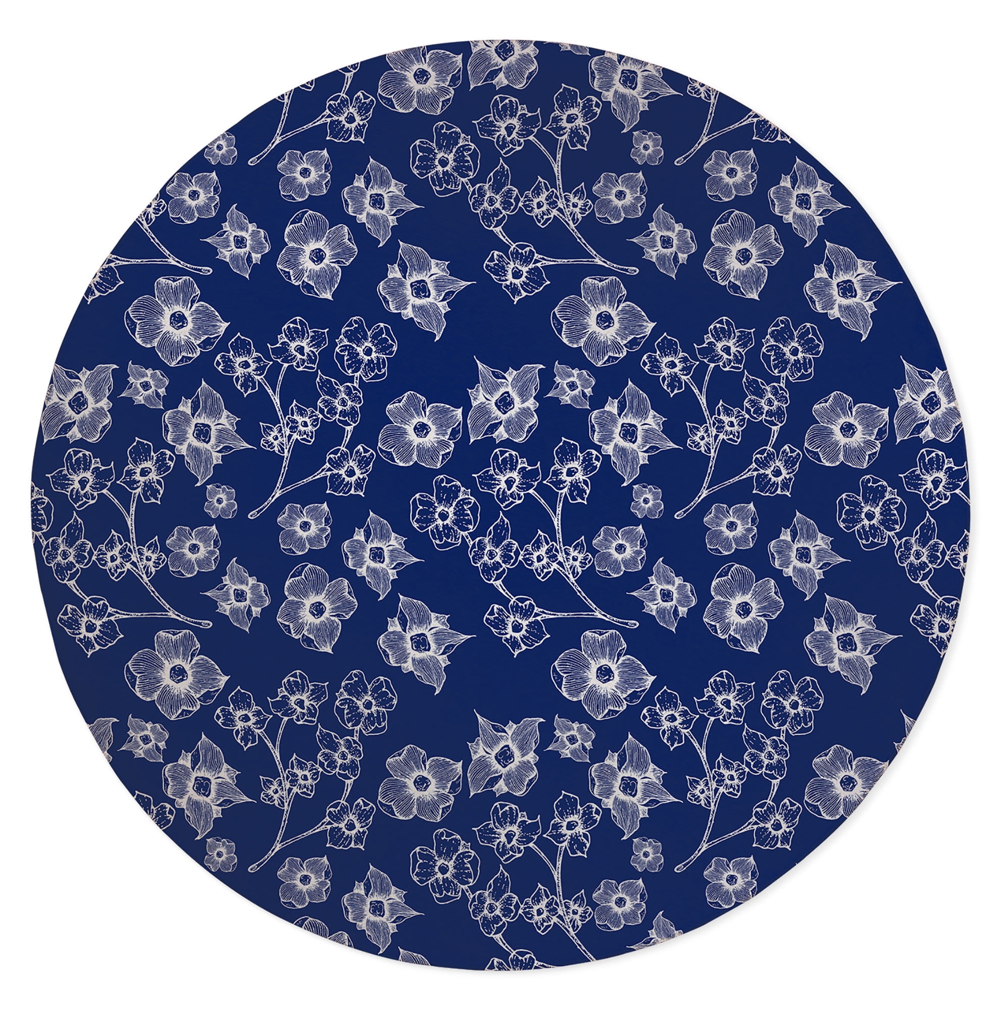 Ema Cobalt Blue Office Mat by Kavka Designs - Walmart.com
