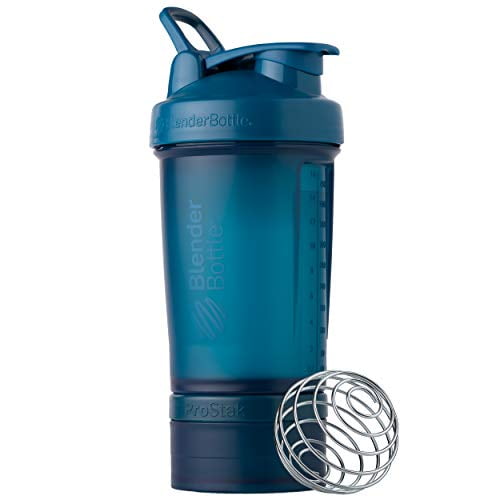 BlenderBottle ProStak 22 Oz Ocean Blue Shaker Cup with Flip-Top Lid ...
