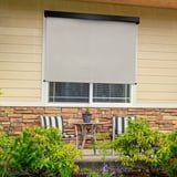 Keystone Fabrics PVC Outdoor Patio Sun Shade with Valance 4ft Wide ...