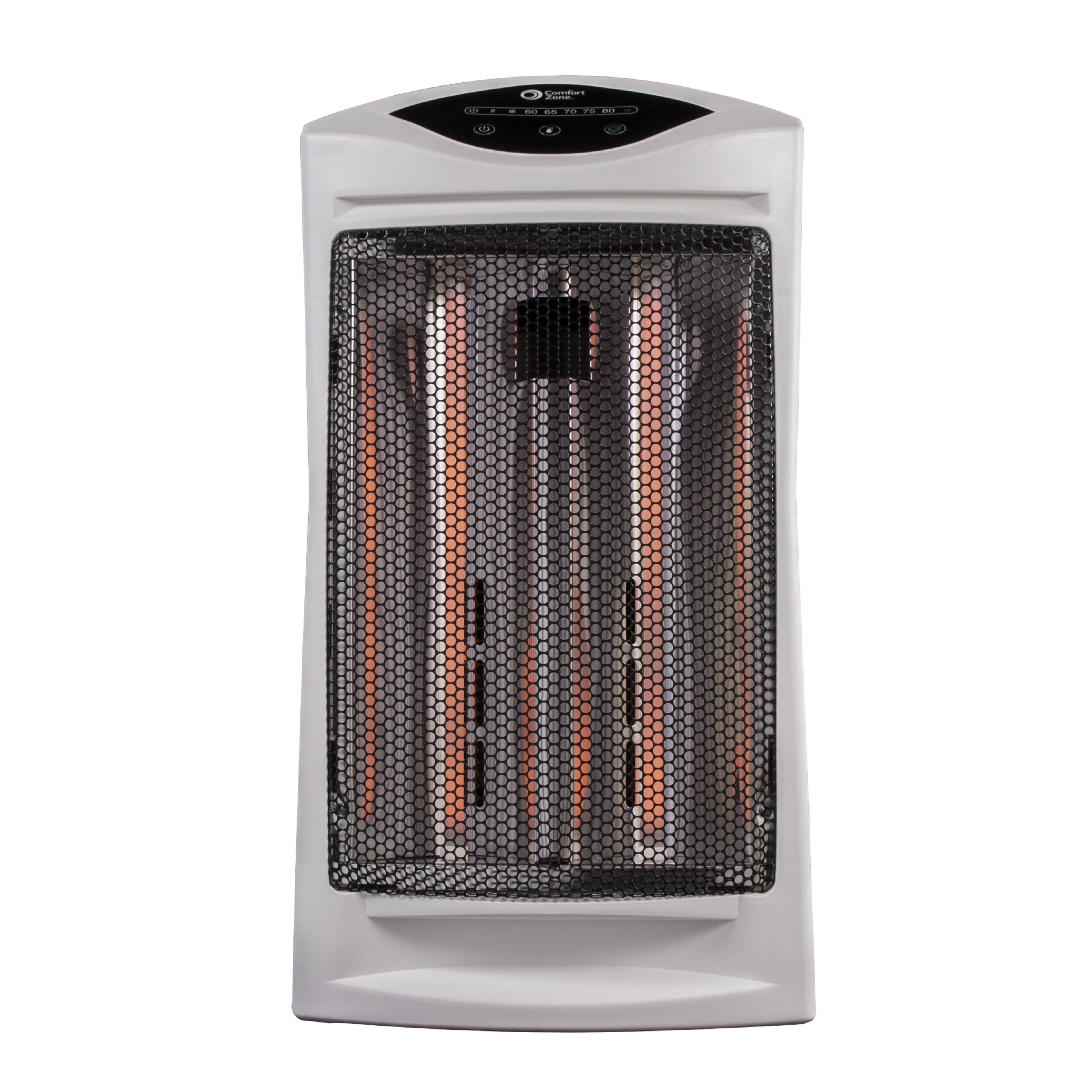 Comfort Zone 750/1,500-Watt Energy Save Digital Radiant Tower Heater ...