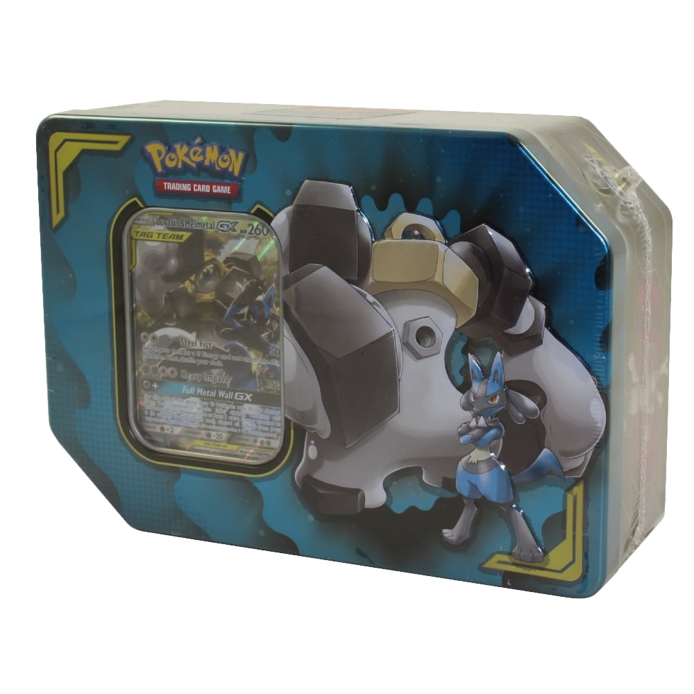 Pokemon 2019 Collectors Power Partnership Tin - LUCARIO & MELMETAL GX ...
