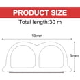 98.4 Feet Universal Self Adhesive Weather Seal Strip, 51/100 x 1/5 Inch ...