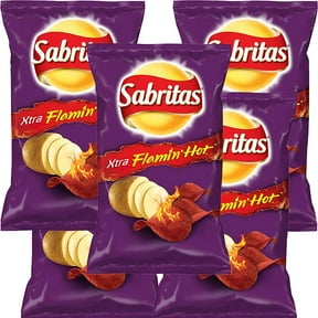 Sabritas Receta Crujiente Flamin' Hot Chips, Mexican Snack 3 Pack, 3.5 ...