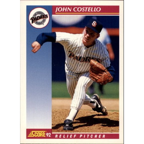 1992 Score #614 John Costello MLB Baseball Trading Card - Walmart.com