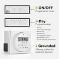 BN-LINK Digital Programmable Timer, Dual Outlet, 115V, 60Hz, Indoor Use - 2 Pack - Walmart.com
