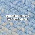 Homespice Sky Blue Braided Area Rug 6x9' Large Braided Area Rugs for a ...