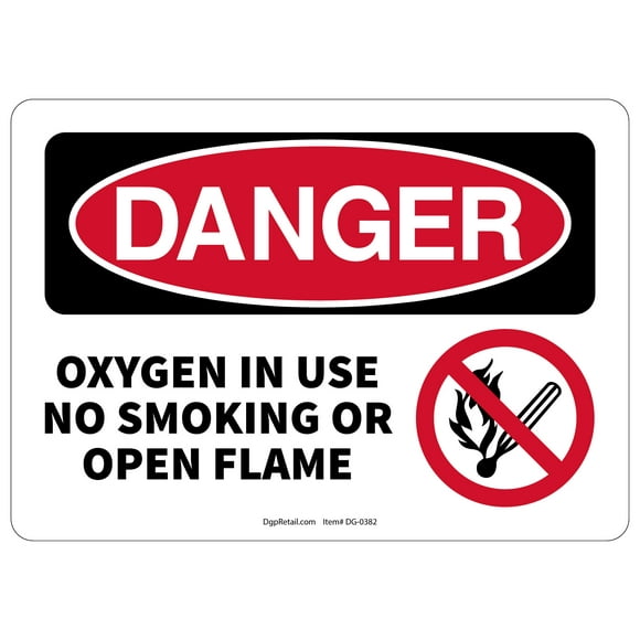 Oxygen Use Sign