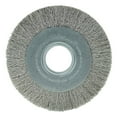 Weiler Medium Crimped Wire Wheel, 8 in D x 1 in W, .0118 in Stainless ...