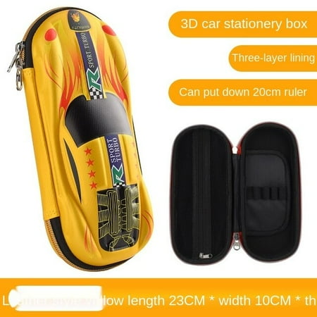 3D Racing Car Pencil Cases Cartoons School Pencil Case for children ...