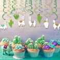Kristin Paradise 30Ct CORNET Llama Cactus Hanging Swirl Decorations ...