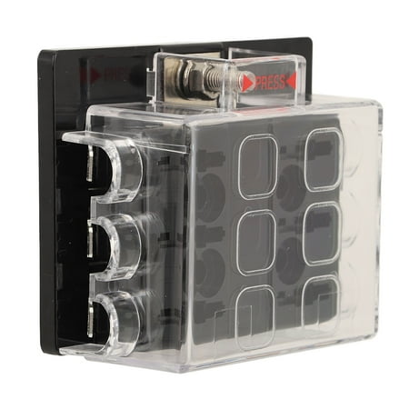 Fuse Box, Blade Fuse Box Flame Retardant 12-36VDC For Trucks For Car 6 ...
