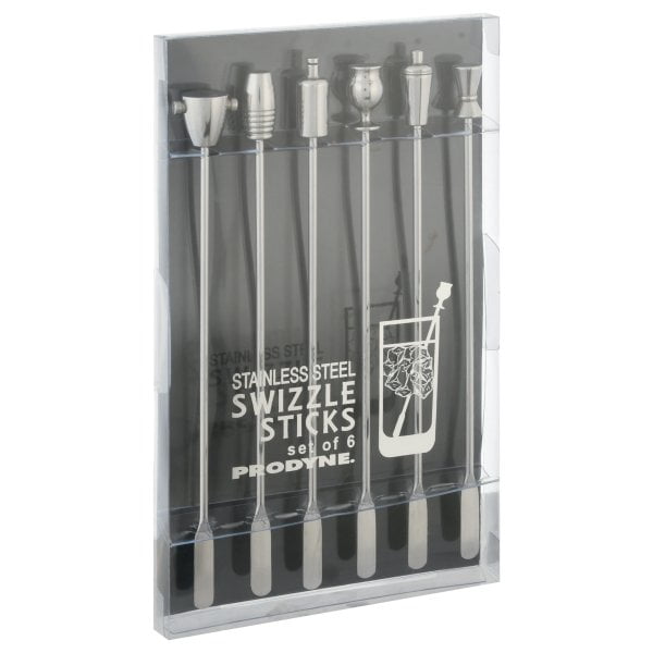 Prodyne Stainless Steel Legacy Swizzle Sticks (Set/6) - Walmart.com ...