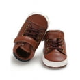 Infant Baby Boys Solid Color PU Sneakers Shoes - Walmart.com