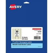 Avery Repositionable Address Labels, Repositionable Adhesive, 1" x 2-5/ ...