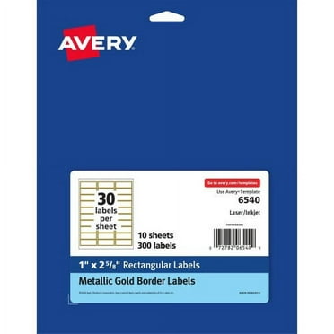 Avery Address Labels, Sure Feed Technology, Permanent Adhesive, 1" x 2 ...