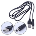USB 2.0 to for 5.5mmx2.1mm Power Cord Connection Wire Power Supply ...