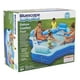 Bluescape Blue Deluxe Comfort Inflatable Family Swimming Pool, 4 Seats ...