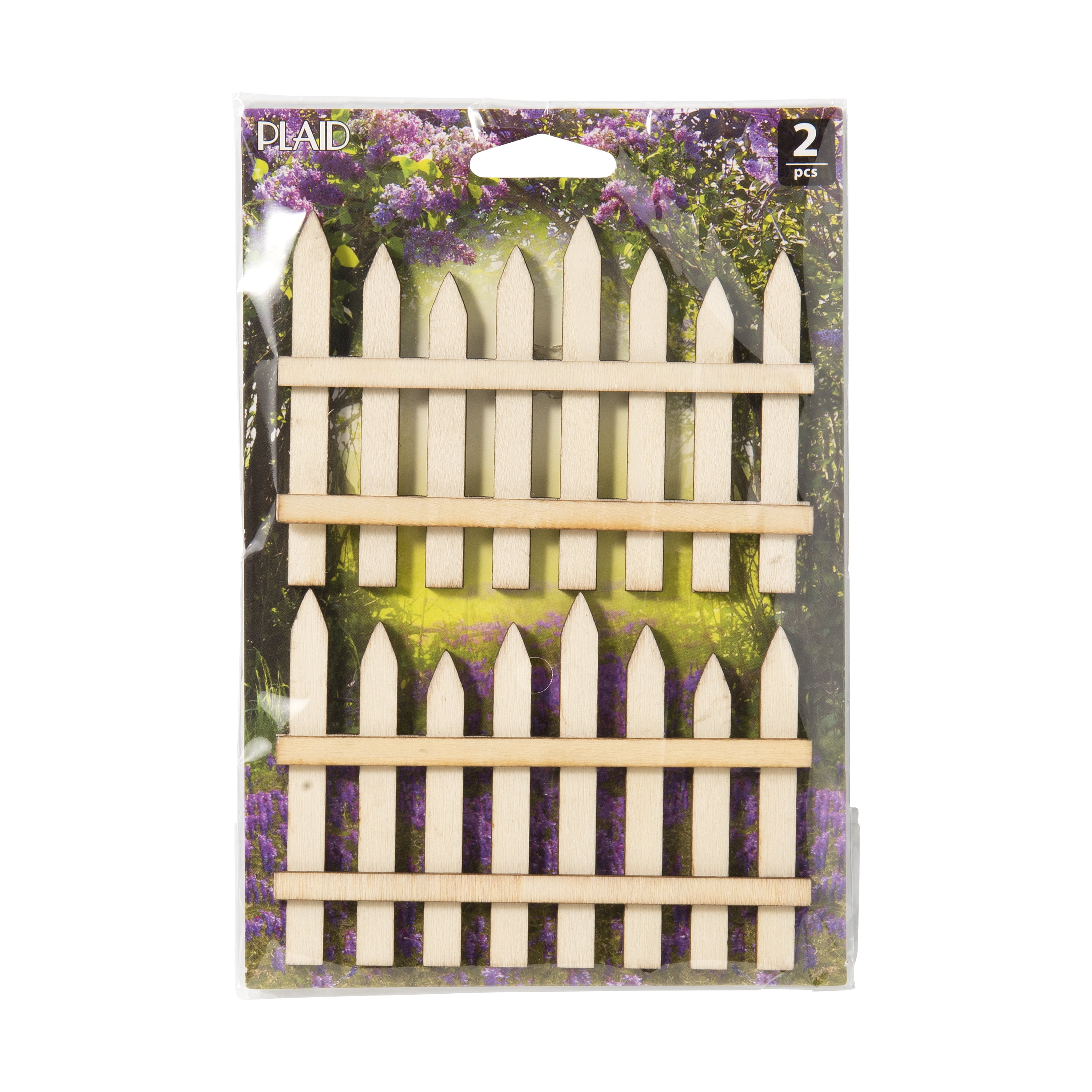 Plaid Fairy Garden Fence Set, 2 Piece - Walmart.com