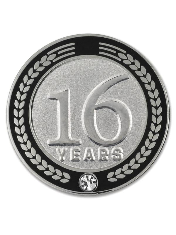 PinMart's 16 Years of Service Award Employee Recognition Gift Lapel Pin ...