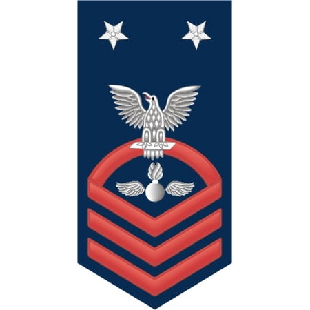 3.8 Inch Navy Master Chief Red E-9 Aviation Ordnanceman AO Decal ...