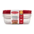 Rubbermaid Food Storage Container Set with Easy Find Lids, Square Nests ...