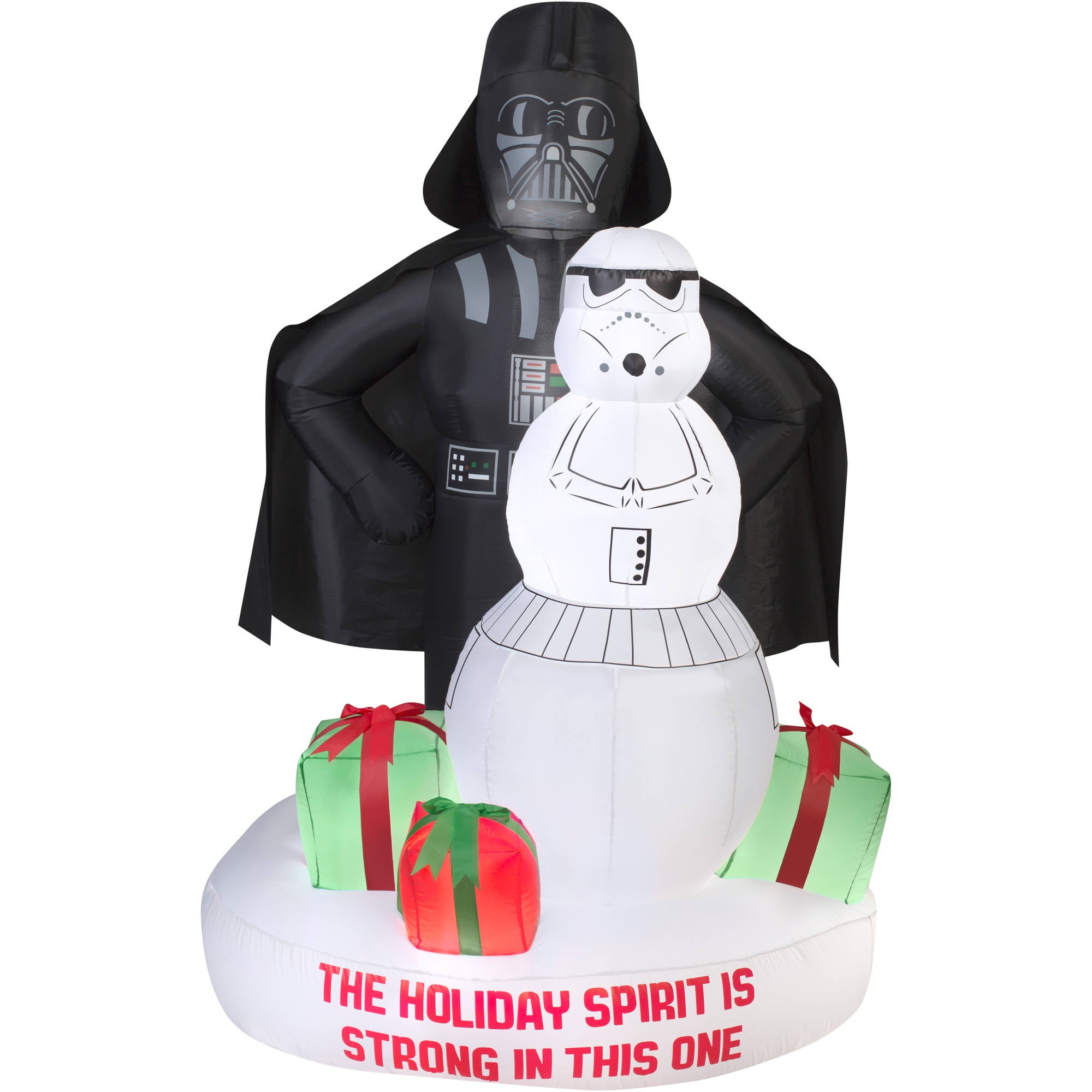 6' Airblown Inflatable Darth Vader and Storm Trooper Christmas ...