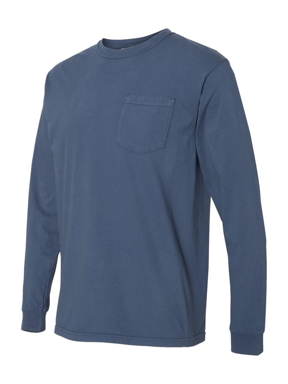 Comfort Colors - Garment-Dyed Heavyweight Long Sleeve Pocket T-Shirt - 4410 - Walmart.com